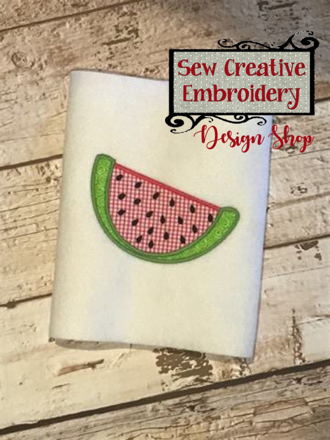 Watermelon Applique Design, Summer Applique Design, Fruit Applique ...