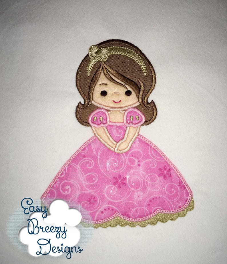 Set of 3 Princess Designs Princess Applique Design Princess - Etsy