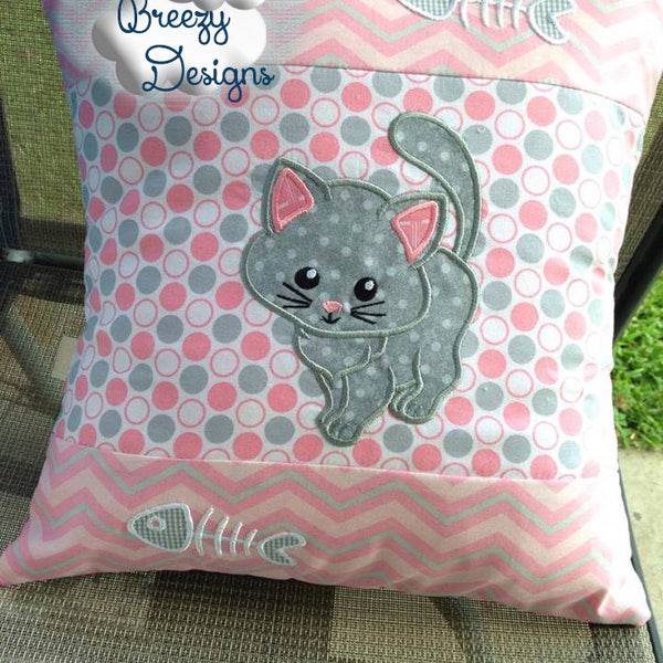 Kitten Applique - Etsy