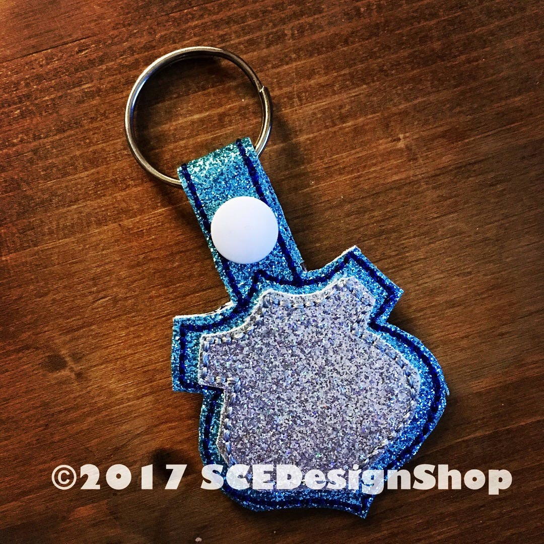 ITH Police Badge Key Fob Design ITH Badge Bag Tag ITH Police | Etsy