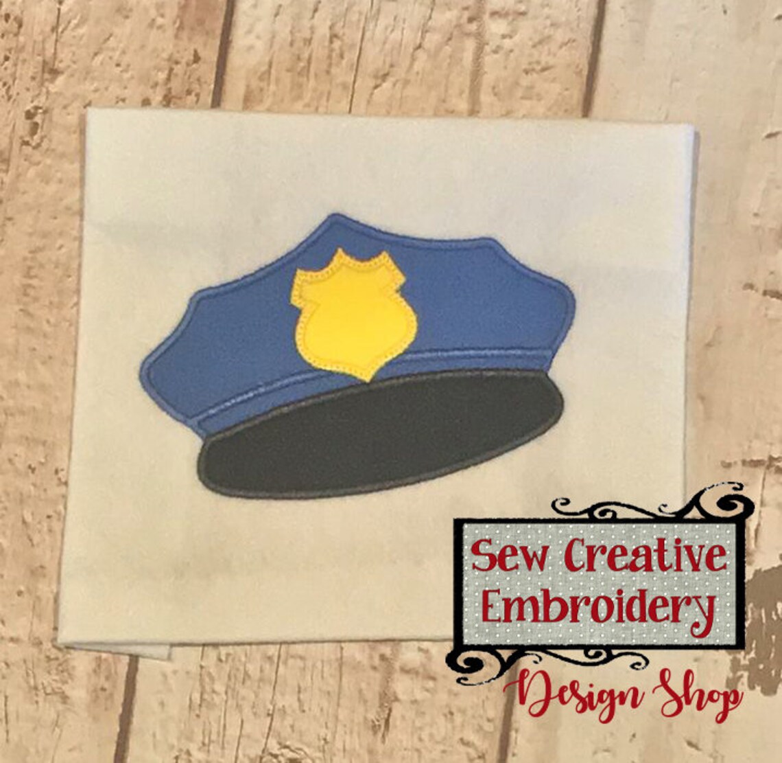 Police Hat Applique Design Police Applique Design Police - Etsy