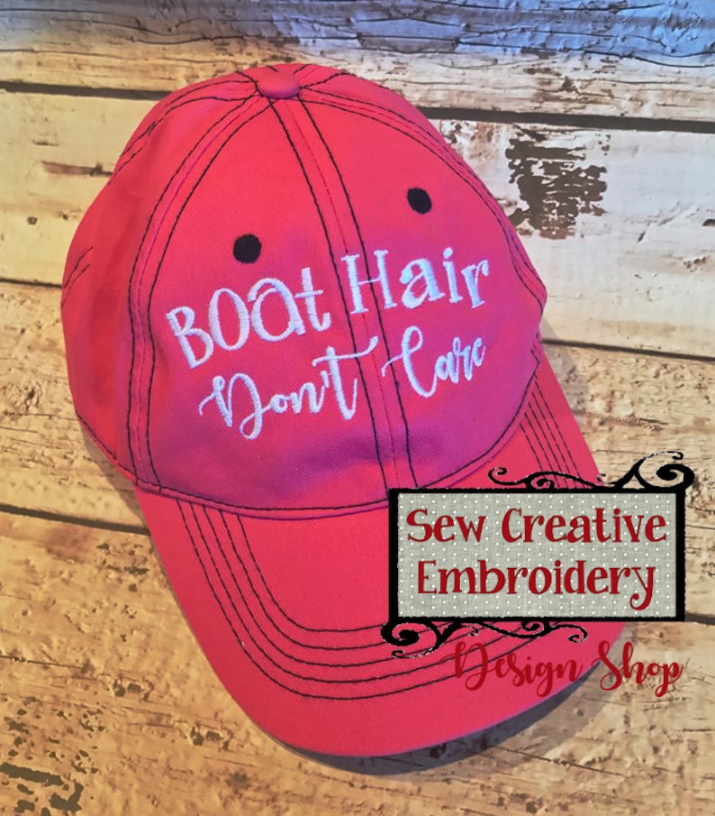 Messy Hair Embroidery Design Hat Hair Embroidery Design Boat - Etsy