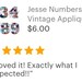 Jesse Numbers - Vintage Applique Numbers - No Other Lettering Included ...
