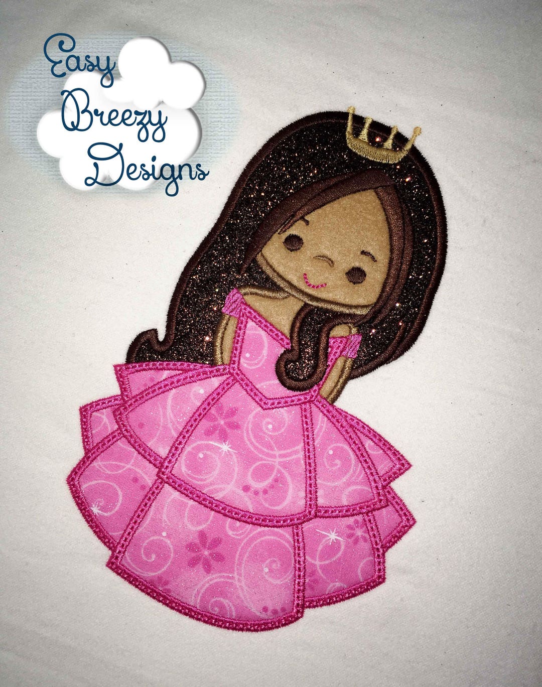 Princess 6 Applique Design, Princess Life, Fairy Tale Applique Design ...