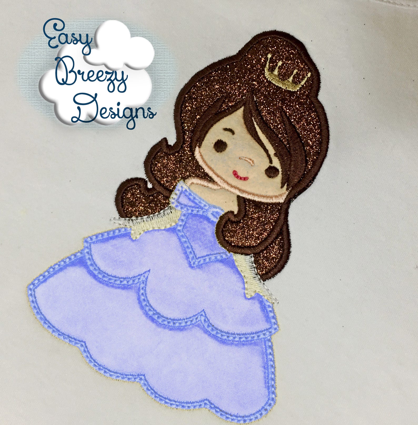 Princess 3 Applique Design, Princess Life, Fairy Tale Applique Design ...
