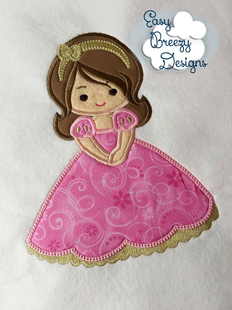 Set of 3 Princess Designs Princess Applique Design Princess - Etsy