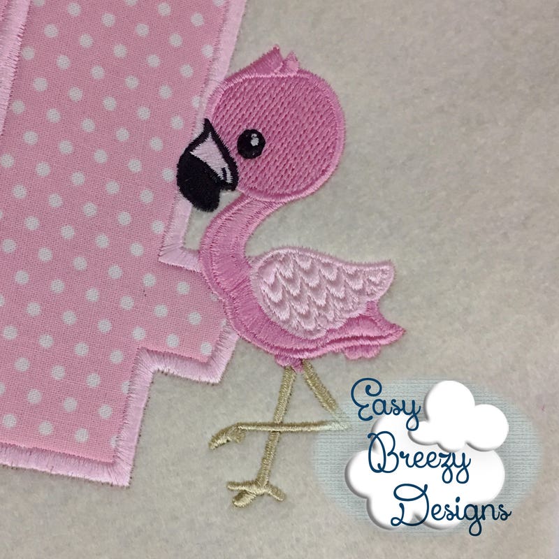 Flamingo Embroidery - Etsy