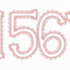 Lacey Applique Number Set - No Other Alphabets or Files Included - Etsy
