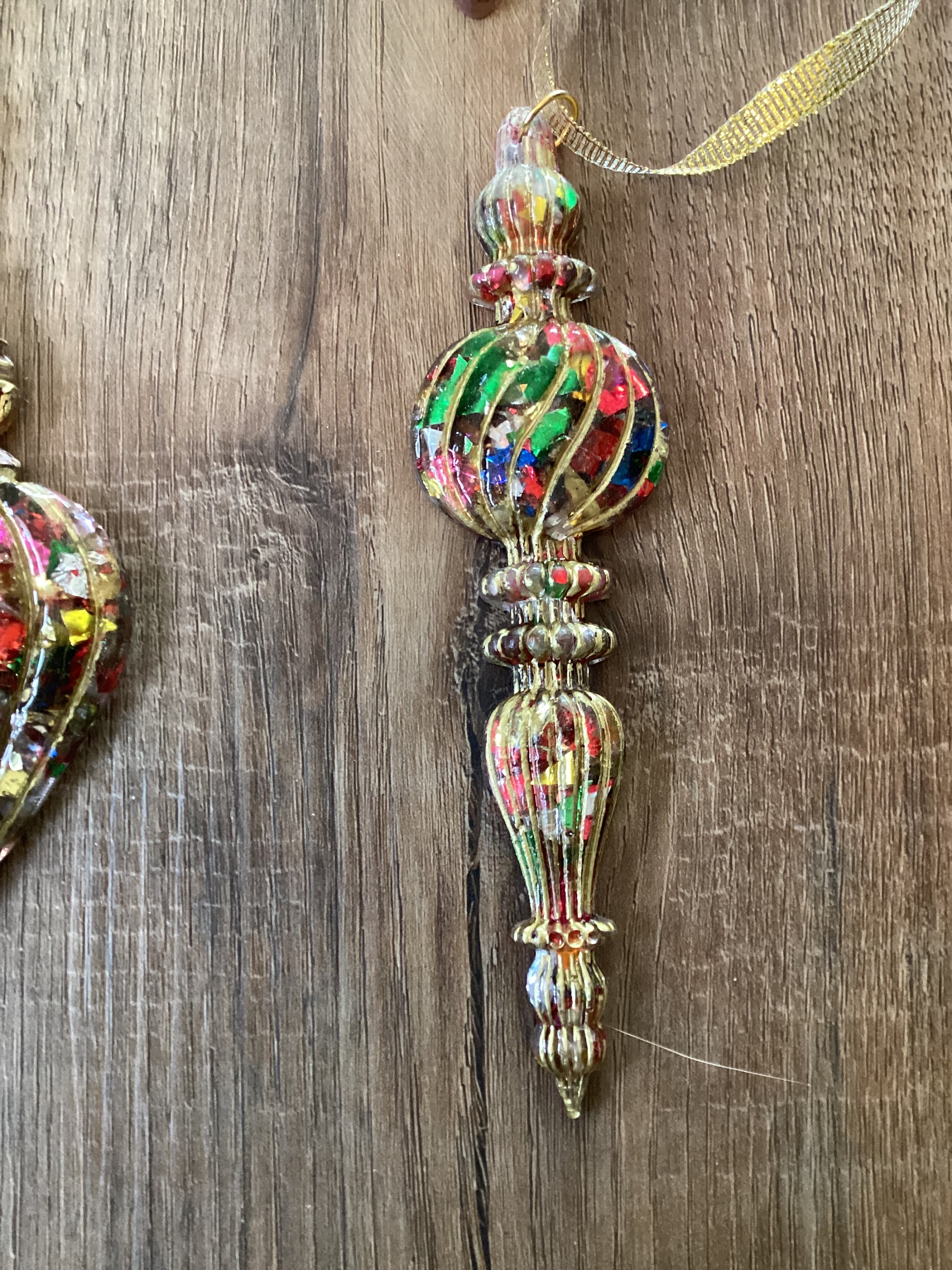 Handmade Victorian Style Christmas Tree Ornaments in Multi Colored ...