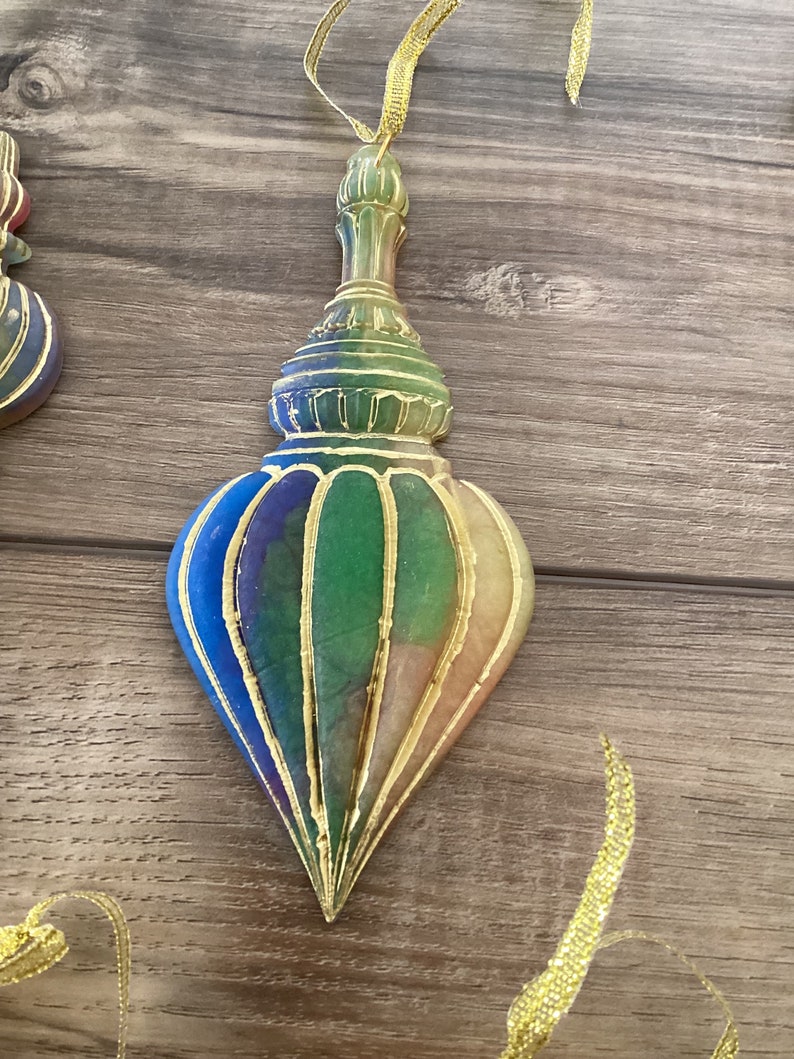 Antiqued Victorian Style Christmas Tree Ornaments in Rainbow, Pride ...