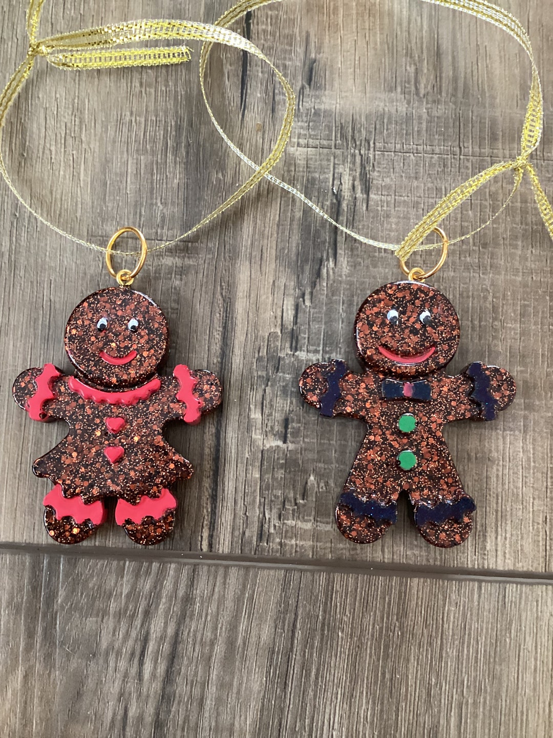 Boy and Girl Gingerbread Christmas Ornaments 2.5” - Etsy