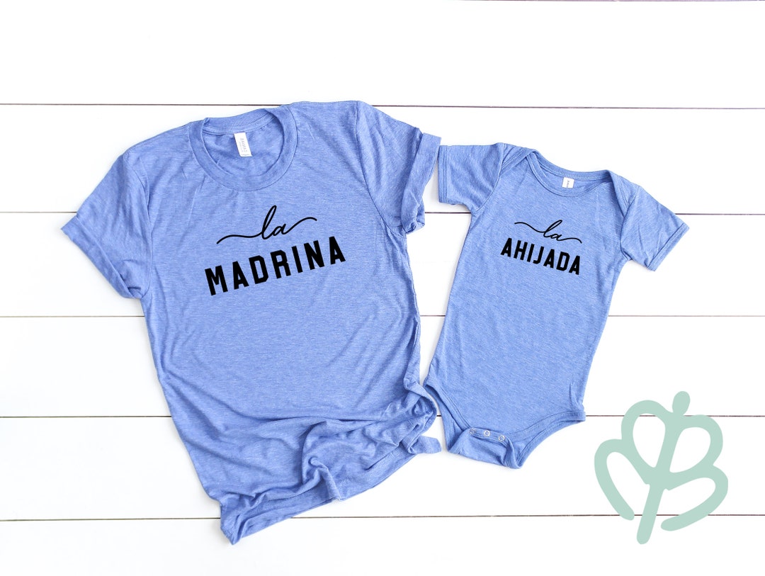 Madrina and Ahijada Shirts Matching Godparent Shirts Baby Shower Gift ...