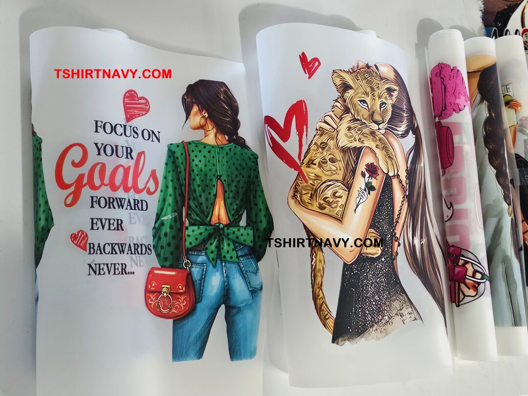 Custom Full Color DTF Transfer - Set of 500" | Ready to Press Iron on ...