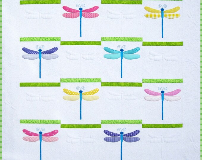The Modern Dragonfly PDF Quilt Pattern Modern Quilt Dragonfly Joann ...