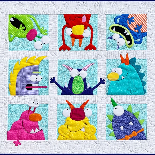 Monster Quilt - Etsy