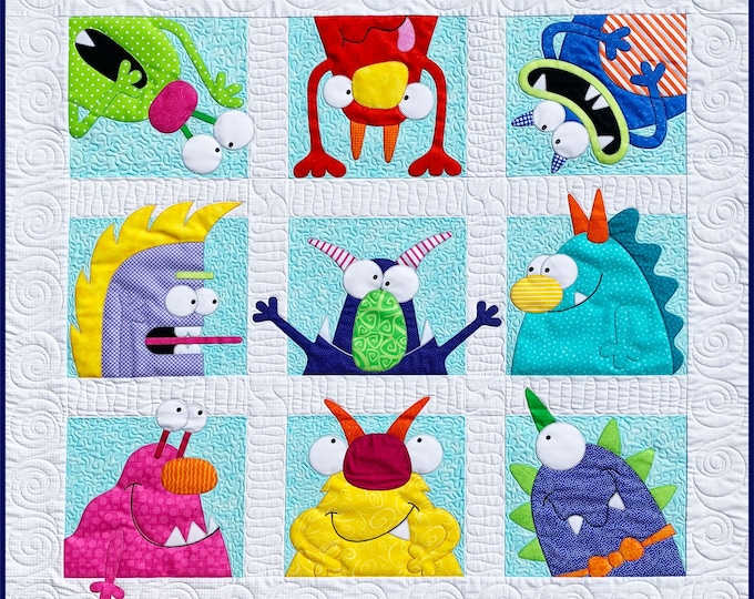 Mini Monster Quilt Pattern - Etsy Canada