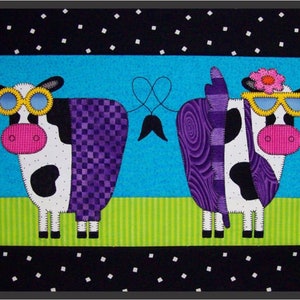 Beach Bovines Quilt & Wallhanging Pattern - Etsy