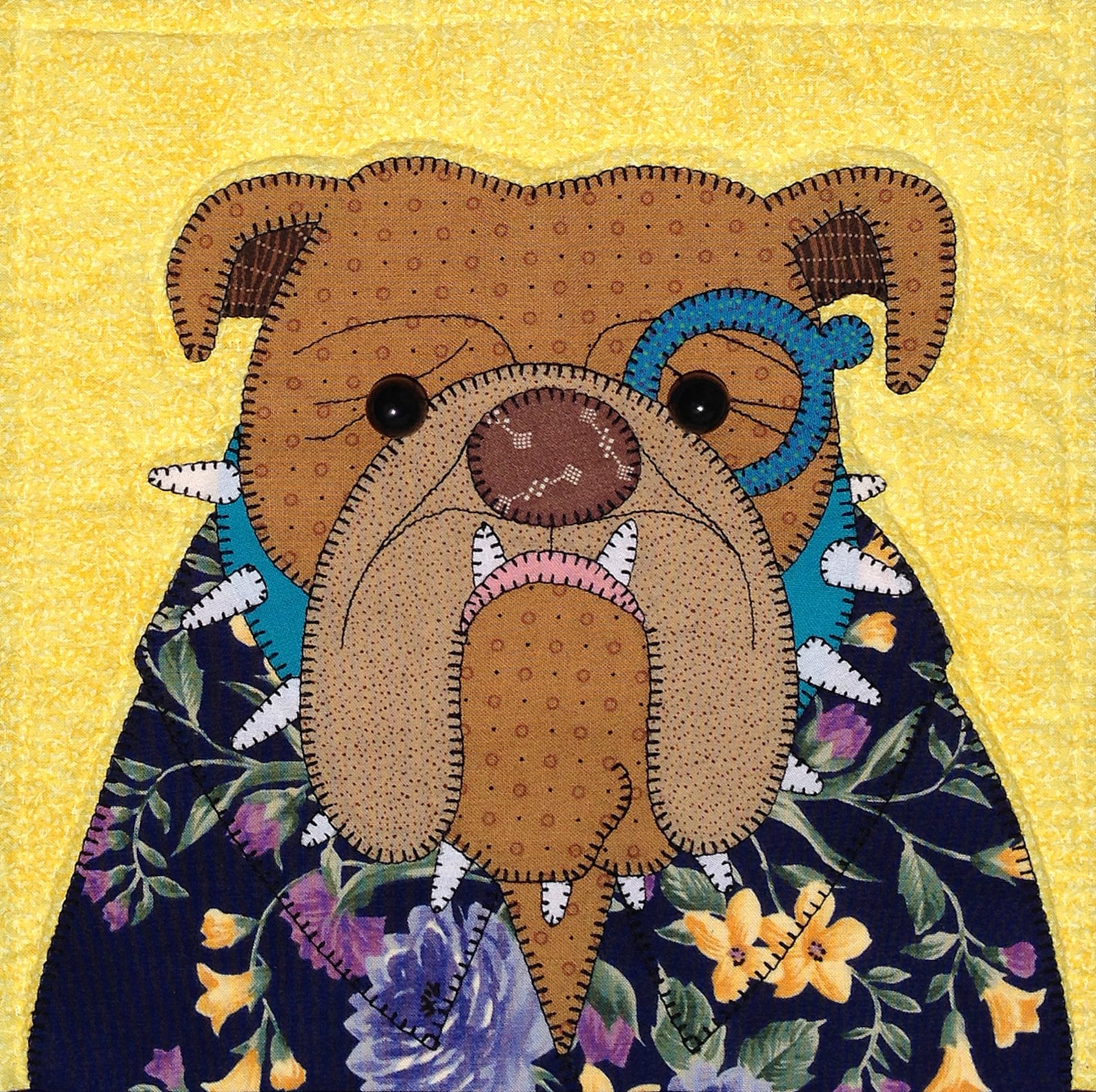 Winston Pattern Block 7 of Dazzling Dogs Quilt - Etsy