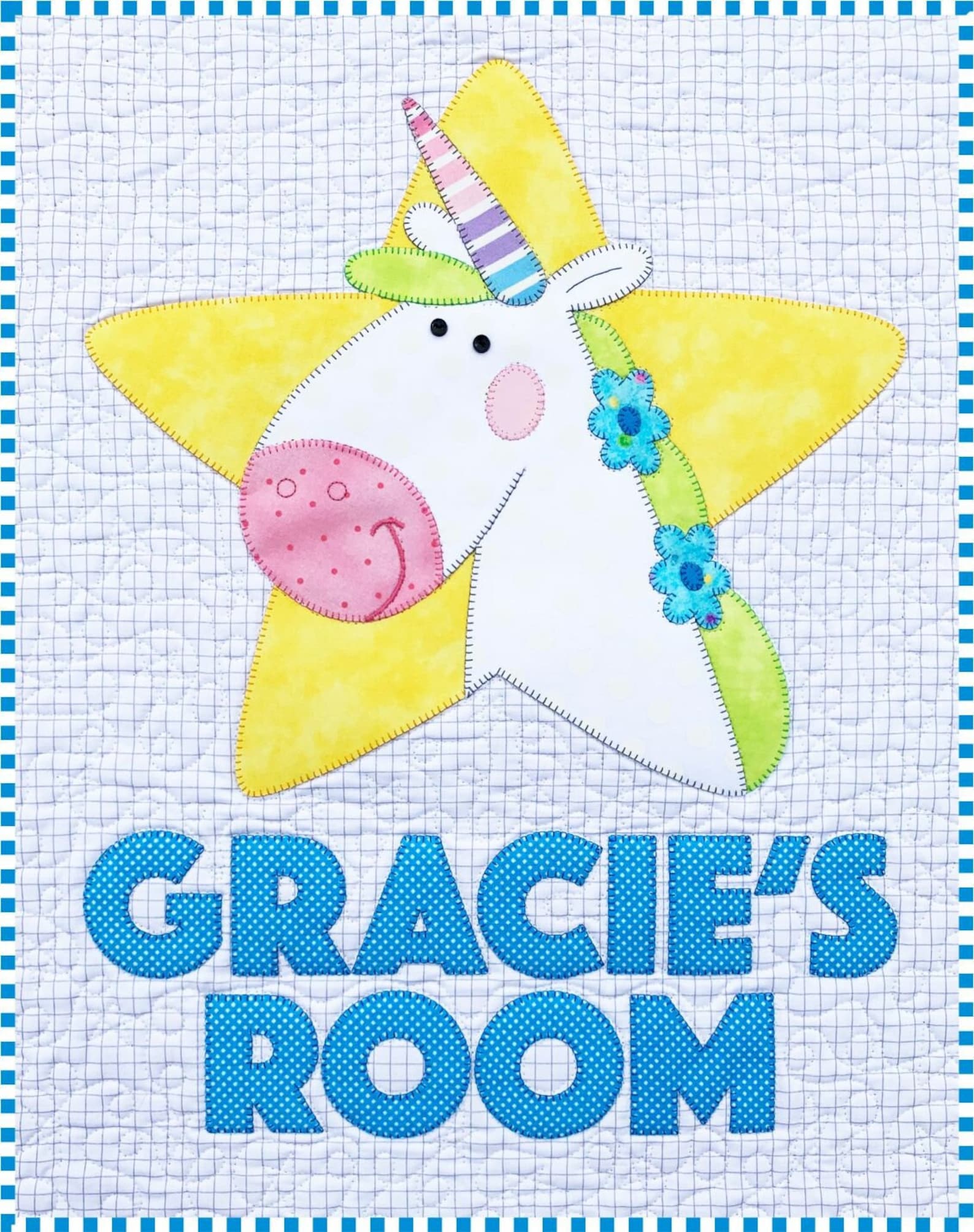 Unicorn Mini Quilt Pattern | Etsy