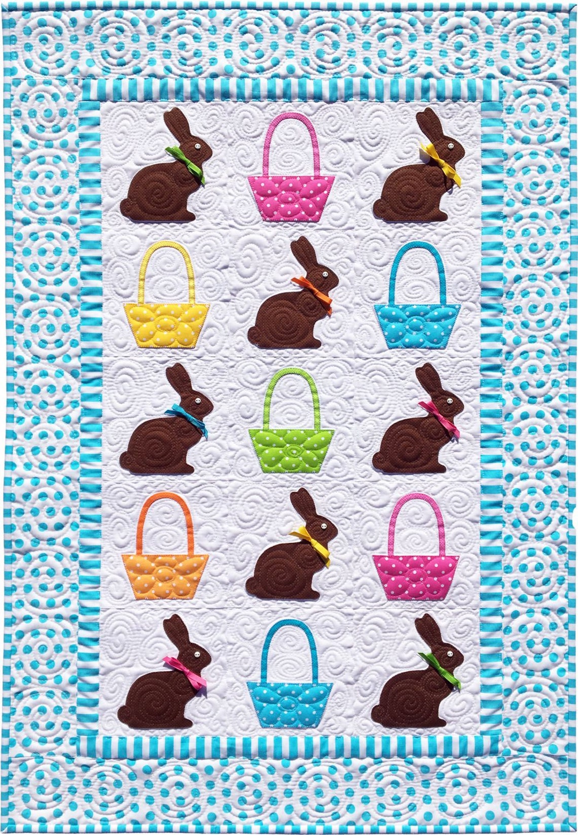 Chocolate Bunnies Quilt Pattern | Etsy
