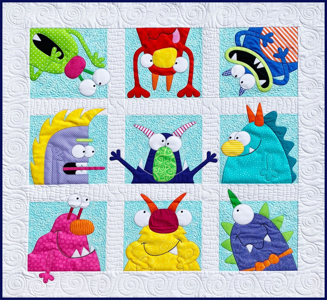 Monsters Quilt Pattern - Etsy