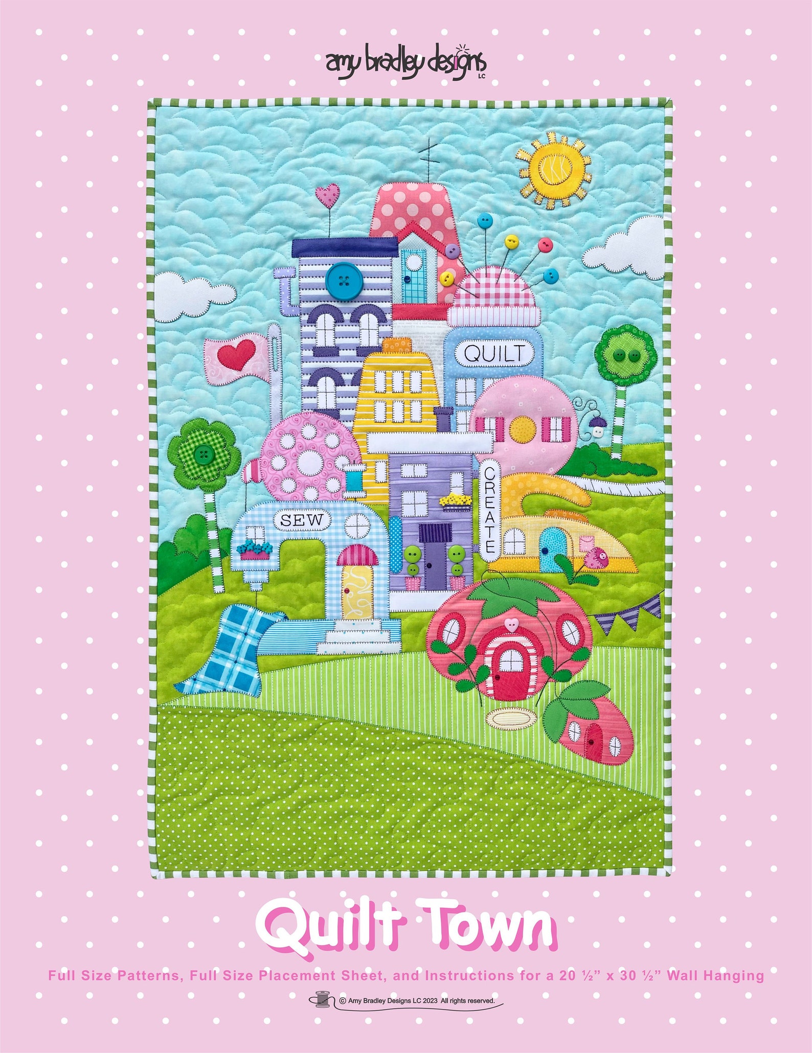 Quilt Town Wallhanging Pattern - Etsy