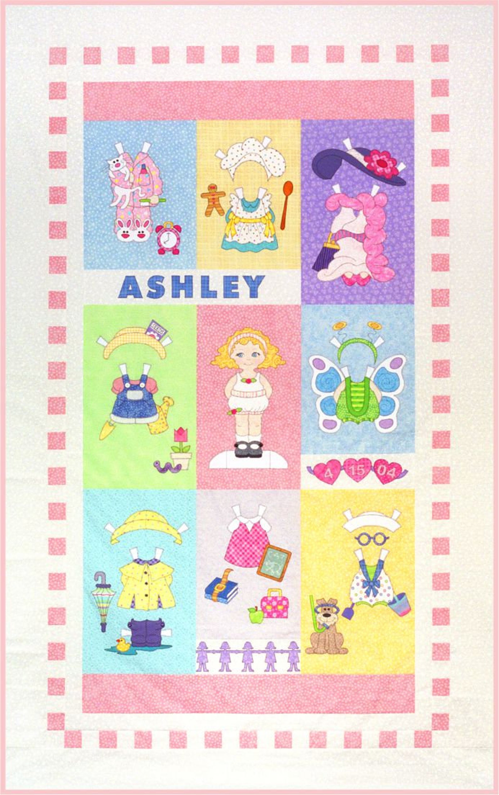Paper Doll Little Girl Pattern Block 5 of Sugar & Spice Paper - Etsy