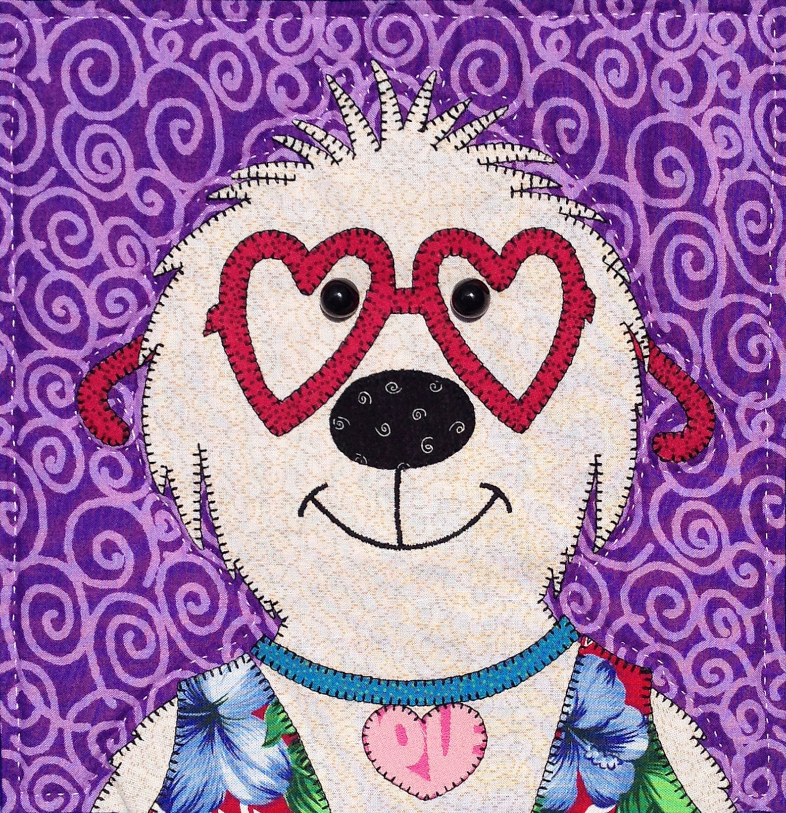 Garcia Pattern Block 9 of Dazzling Dogs Quilt - Etsy