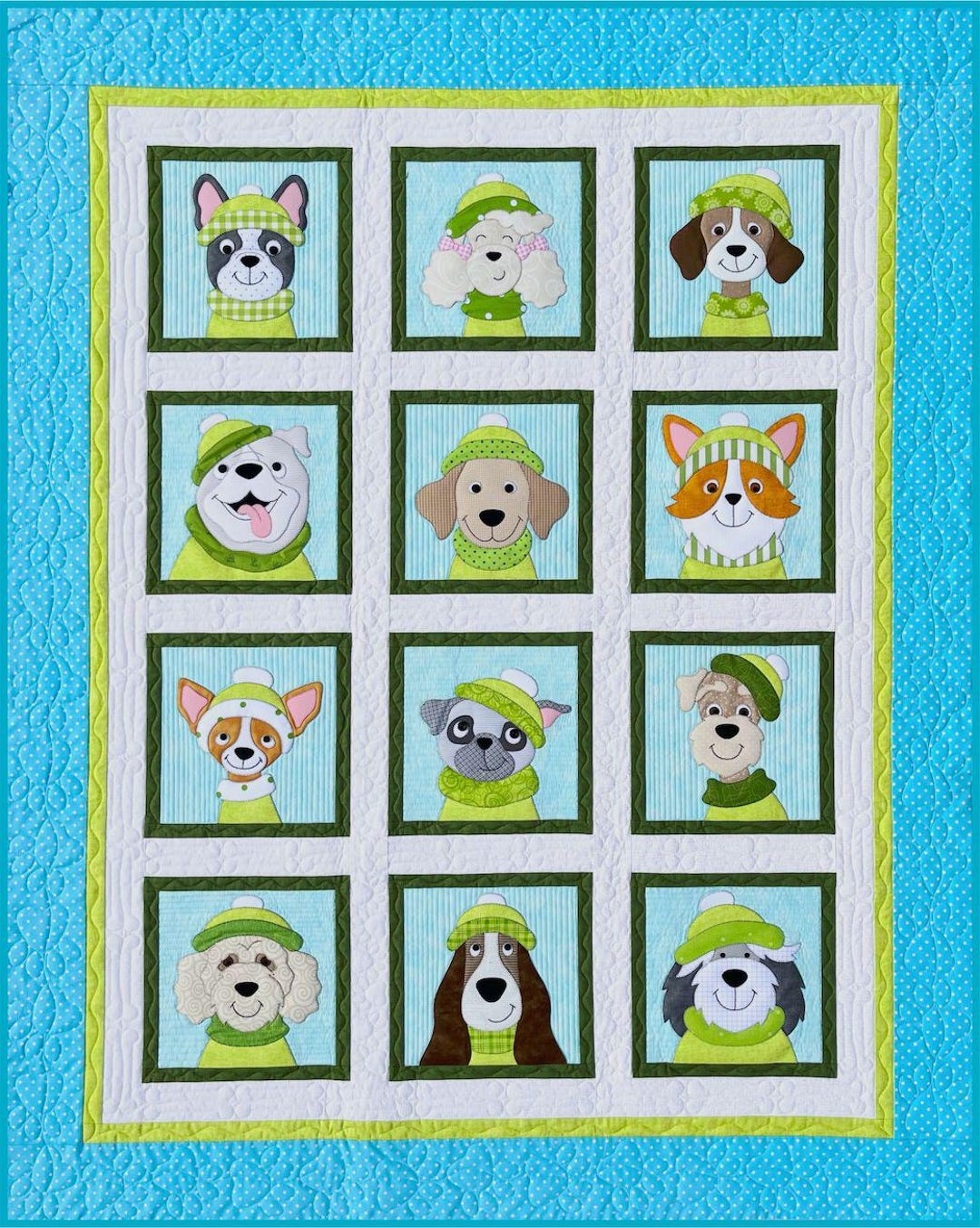 Dogs Quilt Pattern - Etsy