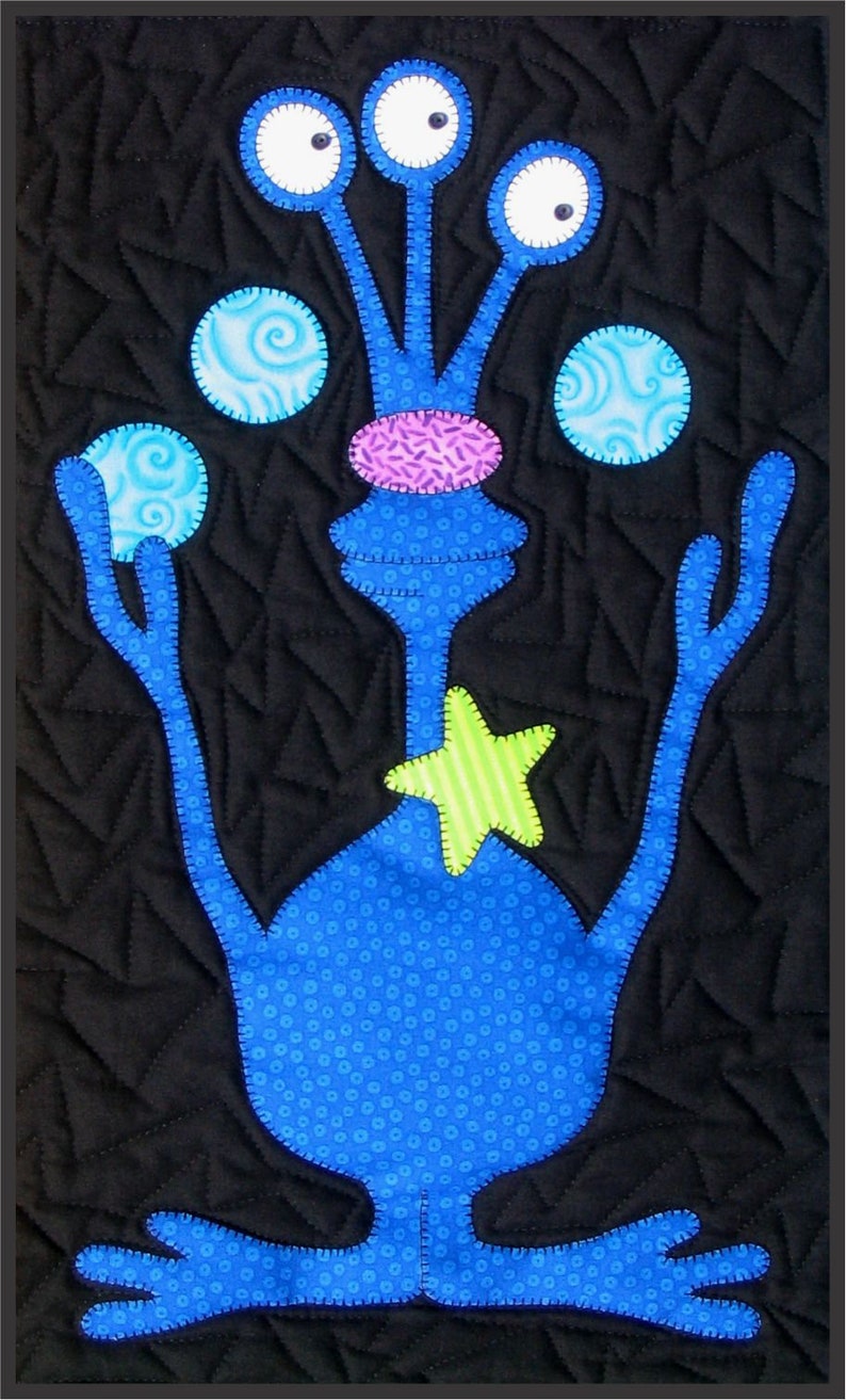 Kwiltor Pattern Block 5 of Planetary Party Quilt | Etsy