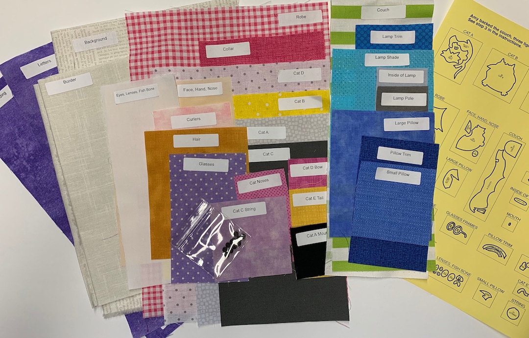 Cat Lady Quilt Pattern & Fabric Kit - Etsy