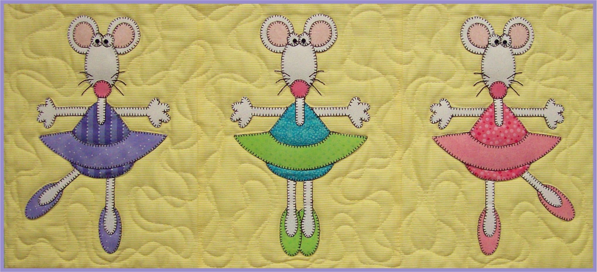 Ballerina Mice Block Pattern - Etsy