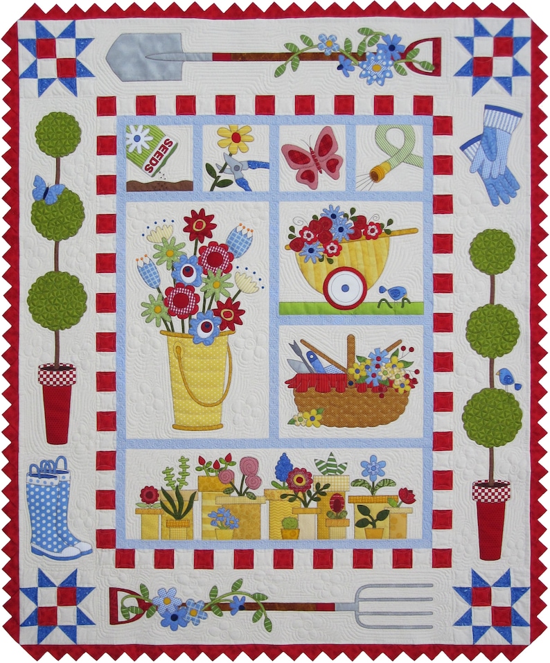 Garden Quilt Pattern - Etsy