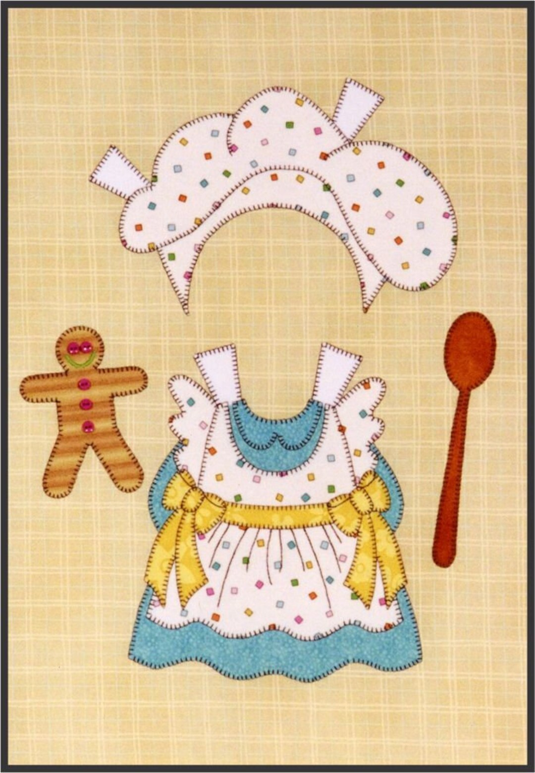 Small Chef Pattern, Block 2 of Sugar & Spice Paper Dolls Quilt - Etsy