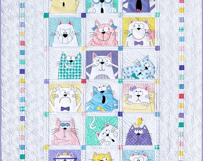 Cats Quilt Pattern - Etsy