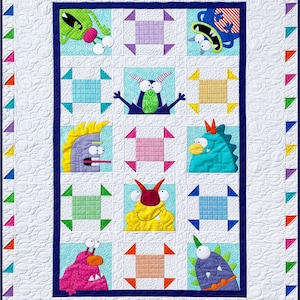 Monsters Quilt Download Pattern - Etsy