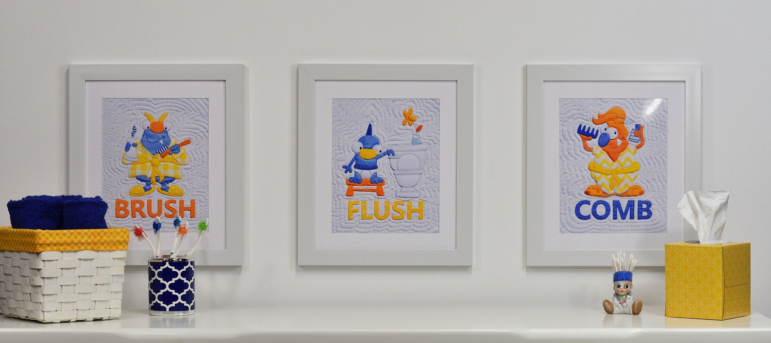 Monster Comb Print Monster Printable Kids Monster Bathroom | Etsy