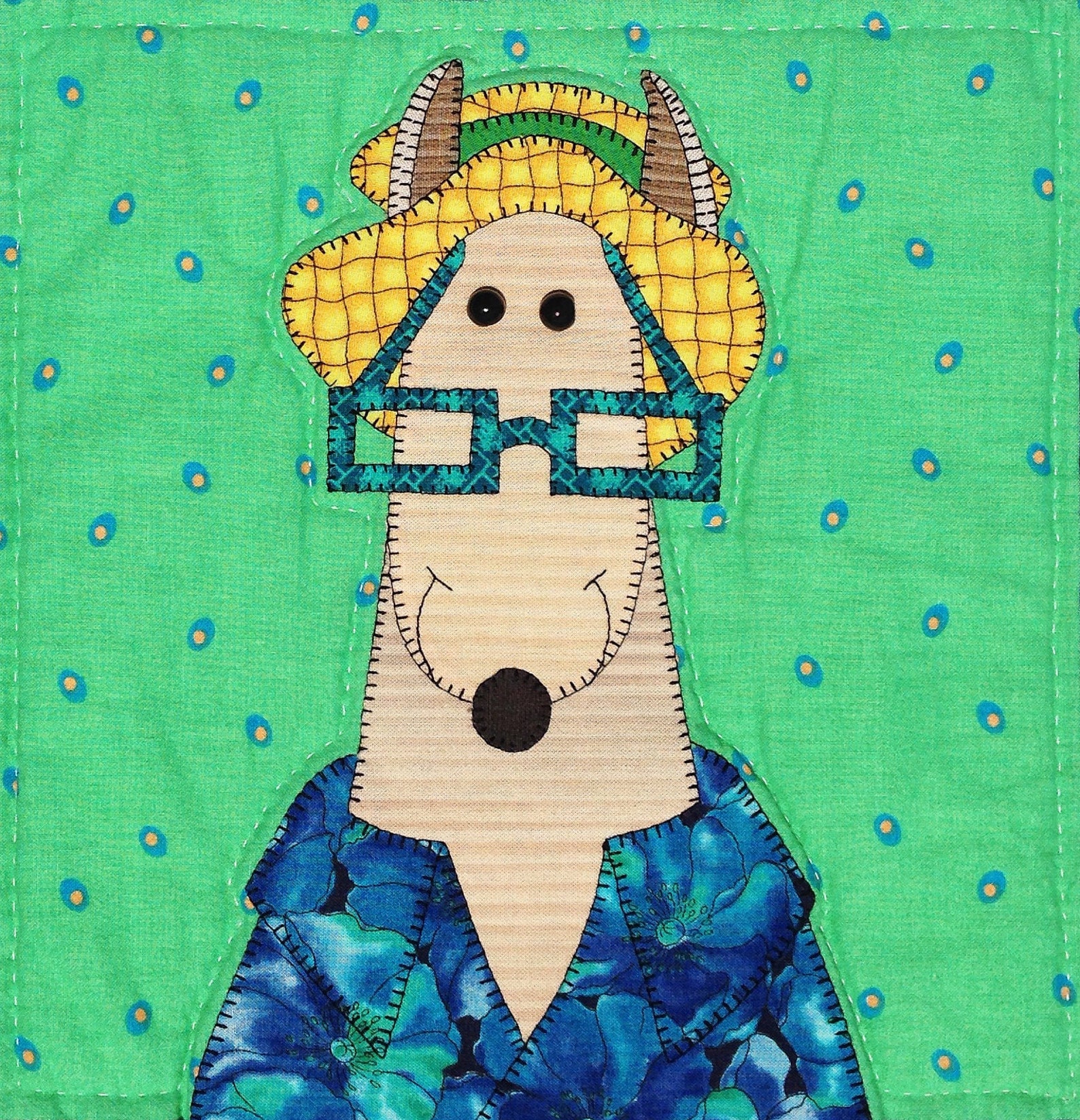 Dan the Dane Pattern, Block 1 of Dazzling Dogs Quilt - Etsy