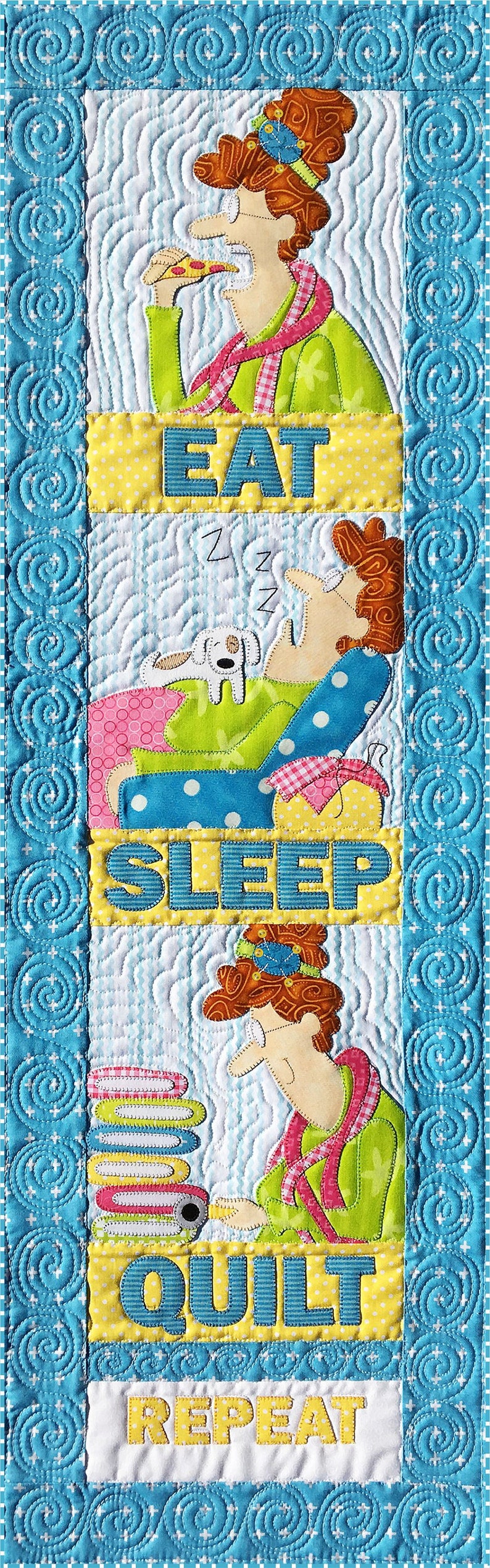 Eat Sleep Quilt Download Pattern - Etsy
