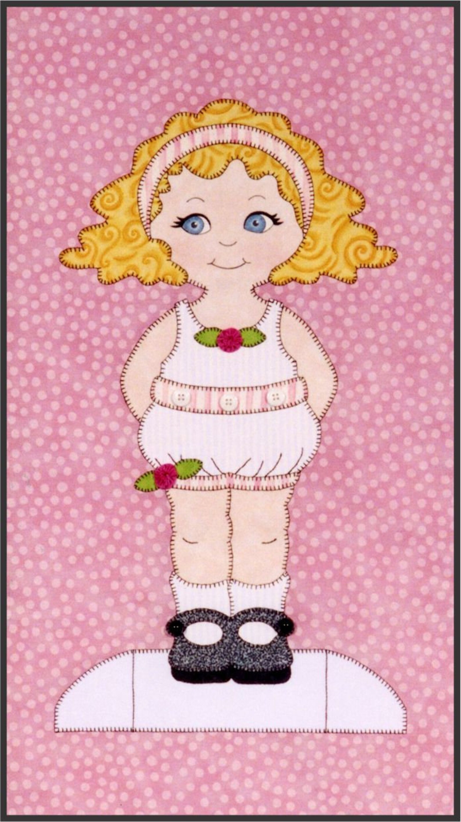 Paper Doll Little Girl Pattern, Block 5 of Sugar & Spice Paper Doll ...