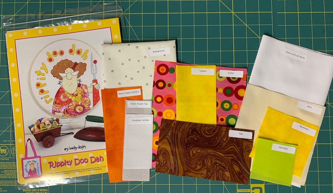 Rippity Doo Dah Pattern & Fabric Kit - Etsy