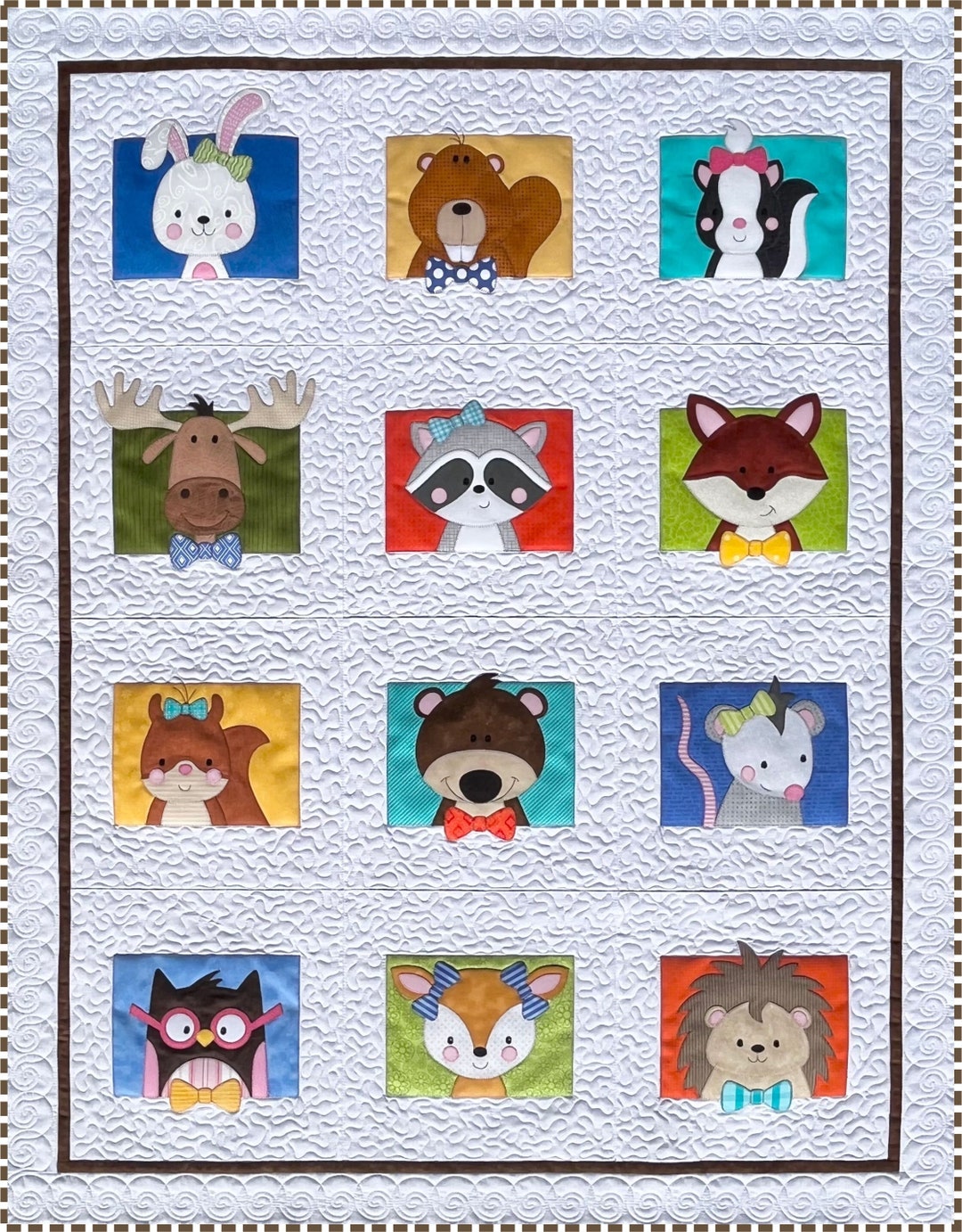 Woodland Animals Quilt Pattern - Etsy