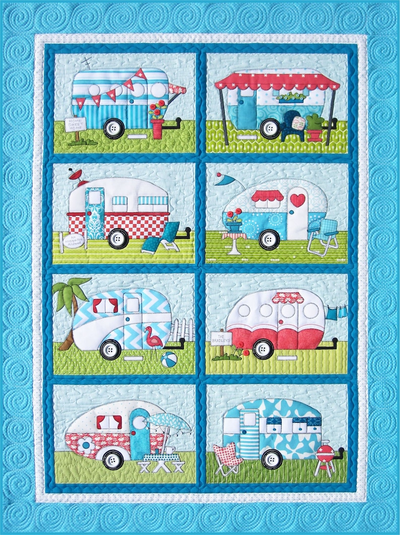 Campers Quilt Pattern - Etsy