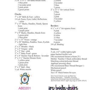 Tick Tock Clocks Quilt Pattern - Etsy