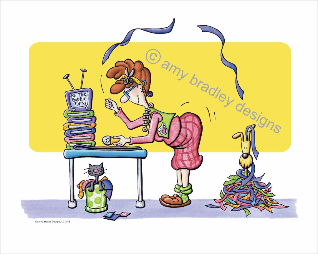 Quilt Diva Cutting Day Print - Etsy