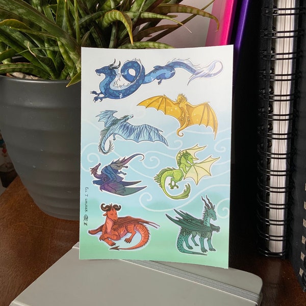 Wyvern Stickers - Etsy