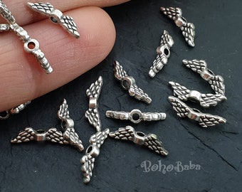 50 Pc Small Wing Beads Pewter 22 Mm Antique Silver BULK - Etsy