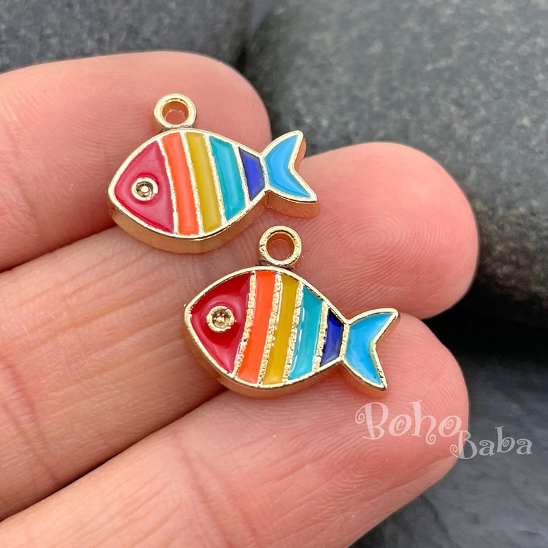 Enamel Fish - Etsy