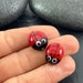 Murano Ladybird Bead, Lampworked Handmade Glass Ladybird Charm, 1pc - Etsy