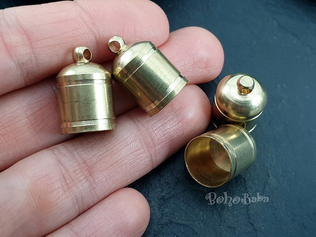 Large Brass Caps, Brass Tassel Caps, Raw Brass Findings, Brass Cone ...